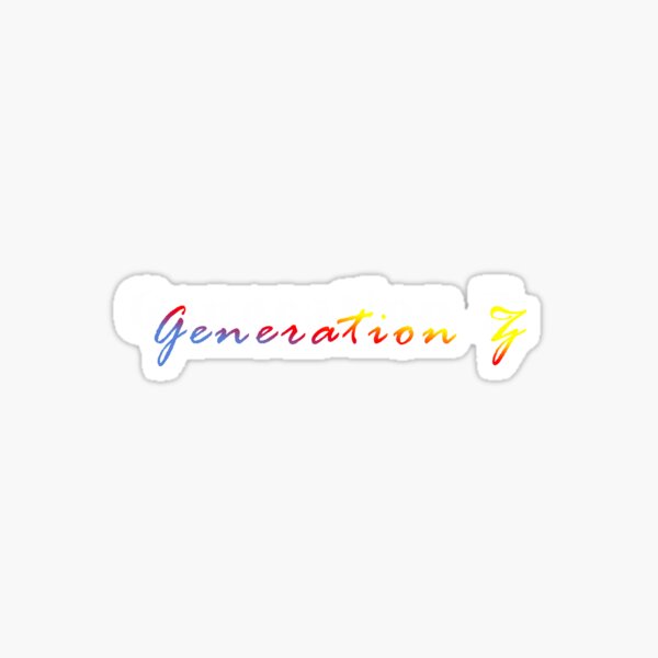 "Generation Z" Sticker for Sale by Veradus | Redbubble