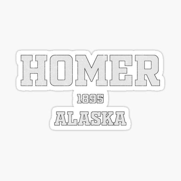 Homer Alaska Stickers | Redbubble