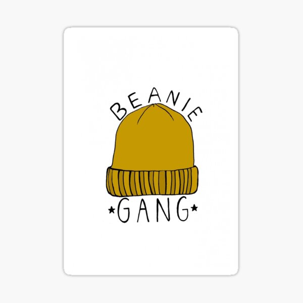 "Beanie Gang" Sticker for Sale by sophiagrreco | Redbubble