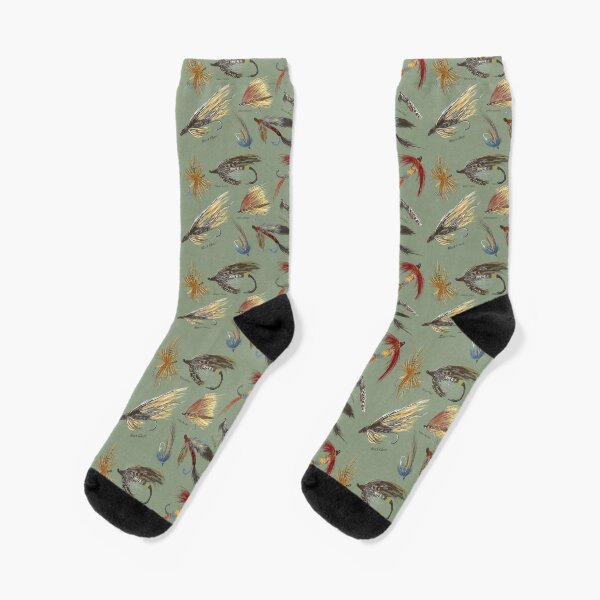 "Fly Fishing with Hand Tied flies!" Socks for Sale by Salzanos | Redbubble
