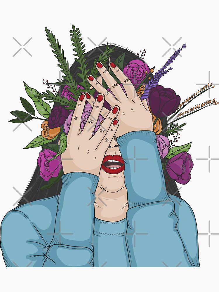 "Self Portrait " Sticker by AlexVR | Redbubble