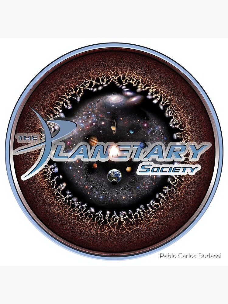 Póster «¡El logotipo de la sociedad planetaria con el universo!» de ...
