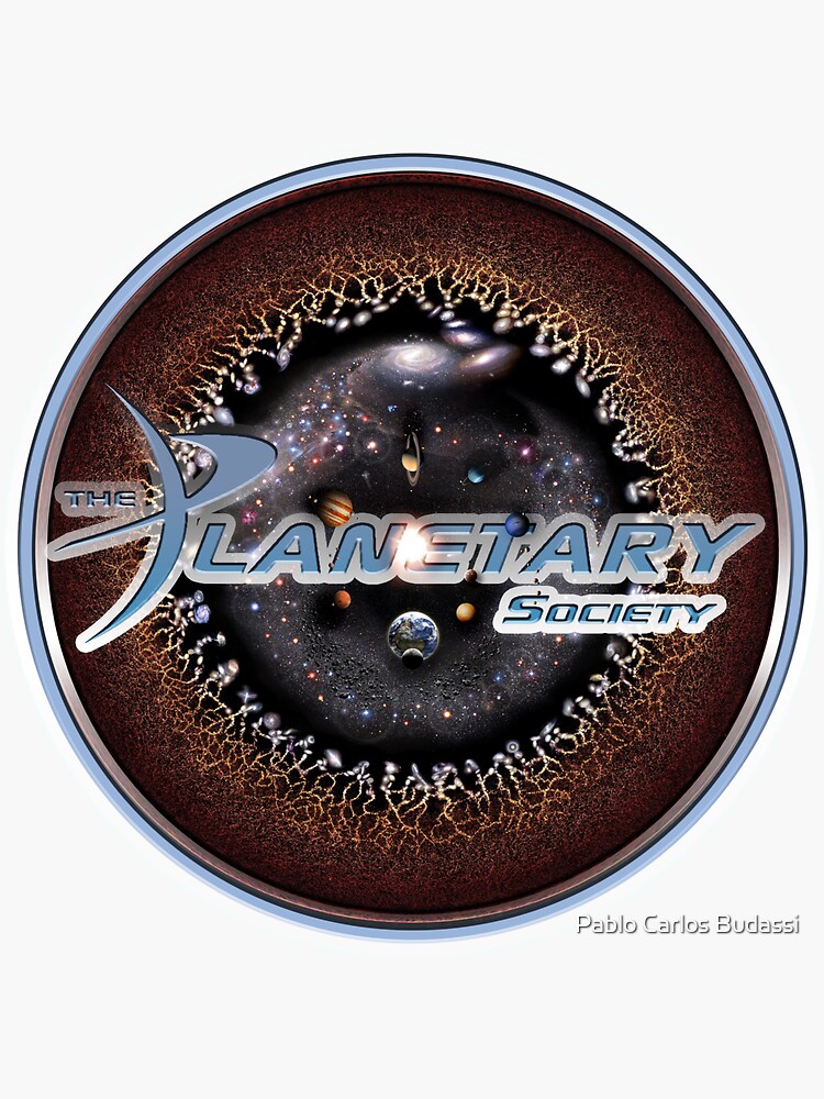 "The Planetary Society Logo with the Universe!" Sticker for Sale by ...