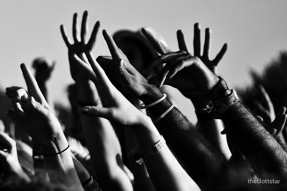 "Festival Hands" by theBottstar | Redbubble