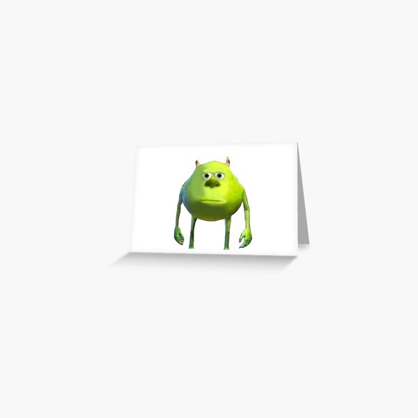 "cursed mike wazowski" Greeting Card for Sale by alextaylor1 | Redbubble