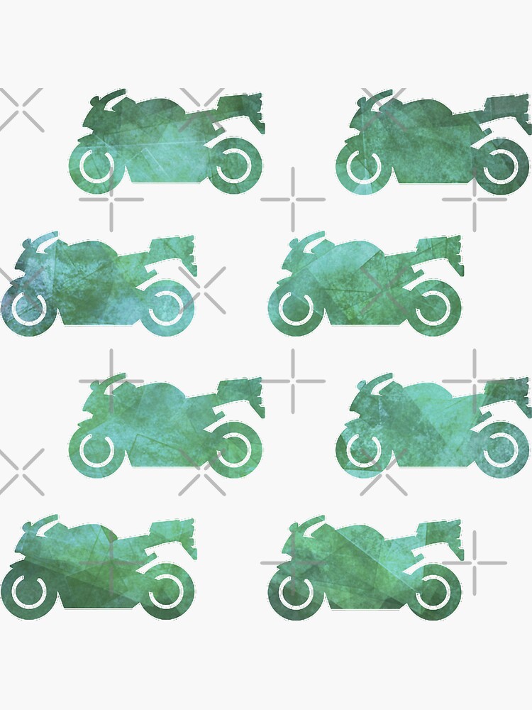 "motorcycle pack" Sticker for Sale by AsKartongs | Redbubble