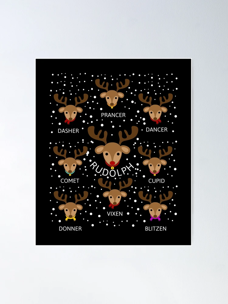 Rudolph Le Renne Au Nez Rouge Blitzen Les Rennes Du Père Noël | K