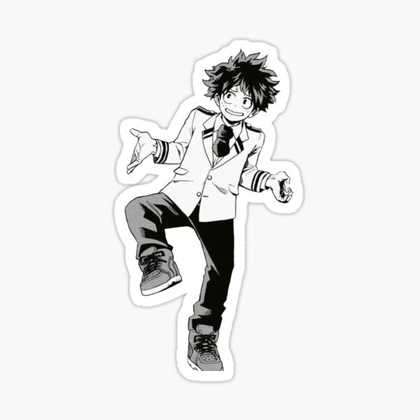 "Deku Pose Manga" Sticker by Annnacrane | Redbubble