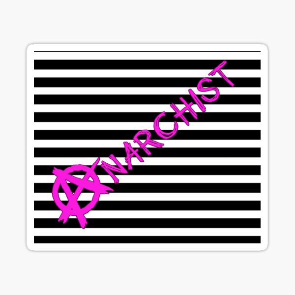 "Anarchist - Stripe" Sticker for Sale by ninjadorkfish | Redbubble