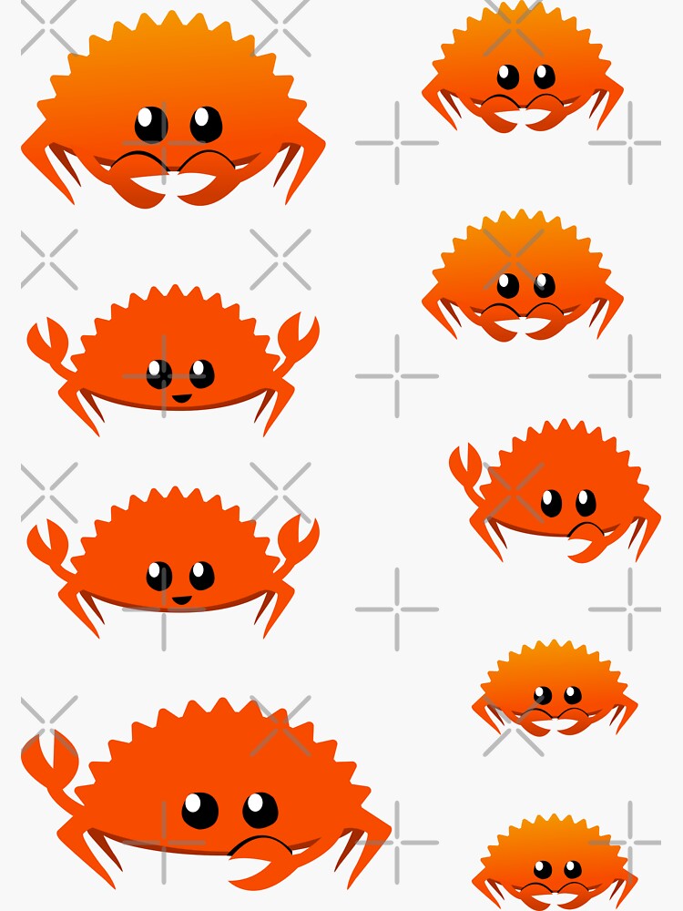 "rust ferris sticker pack" Sticker for Sale by leesander | Redbubble