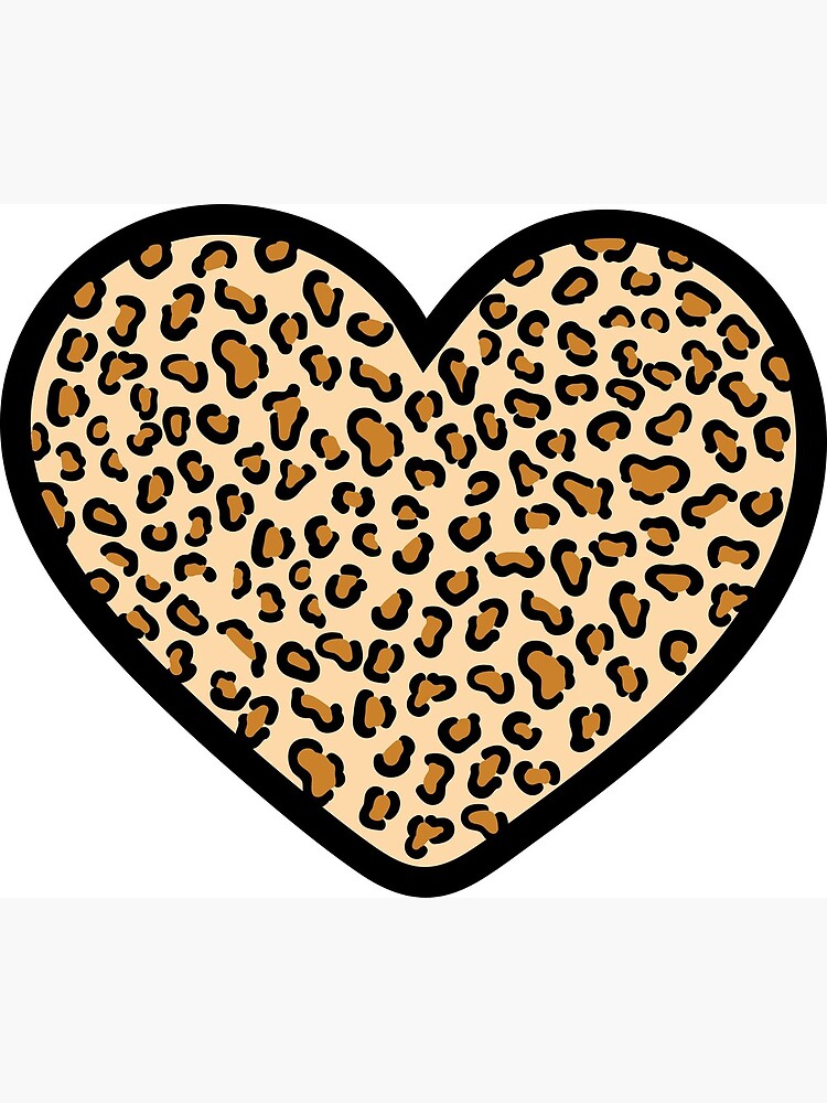 "Cheetah Print Heart" Art Print for Sale by erineagle | Redbubble