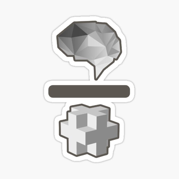 "Mind Over Matter" Sticker by SpookyWoosh | Redbubble