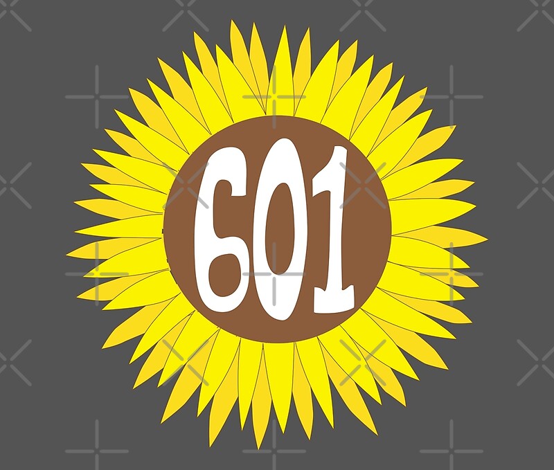 "Hand Drawn Mississippi Sunflower 601 Area Code" by itsrturn | Redbubble