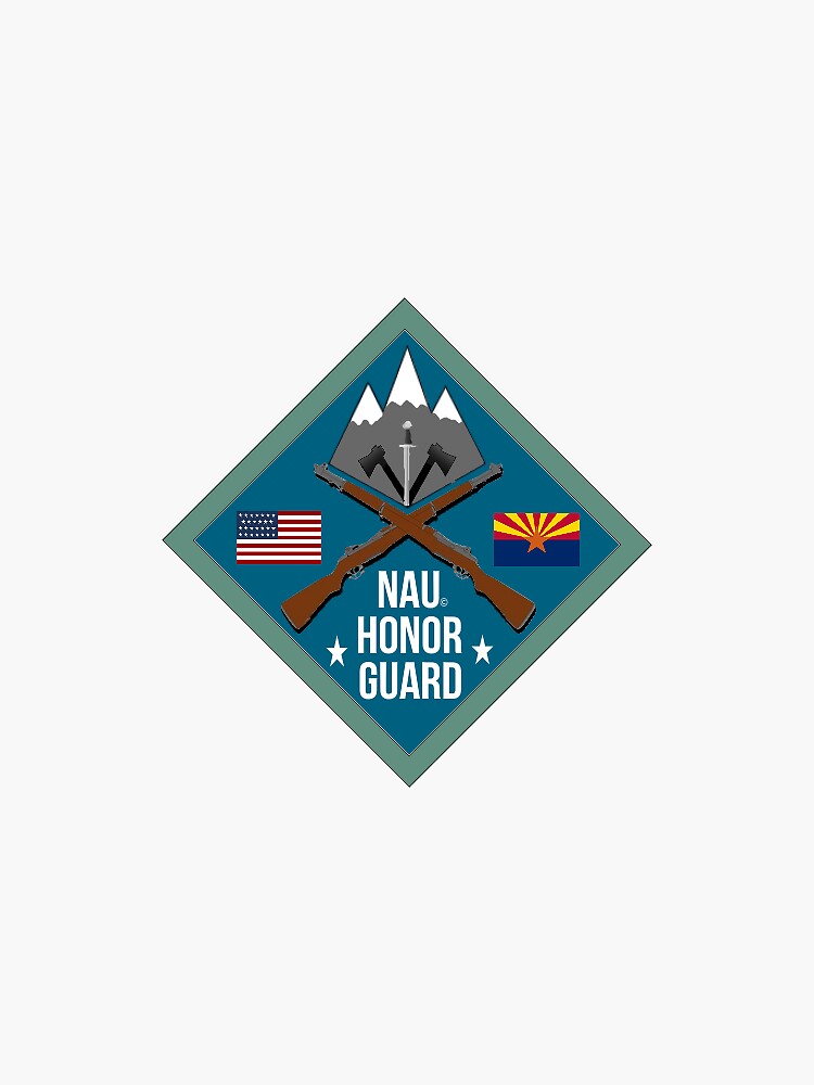 "NAU Honor Guard " Sticker for Sale by mmd383 | Redbubble