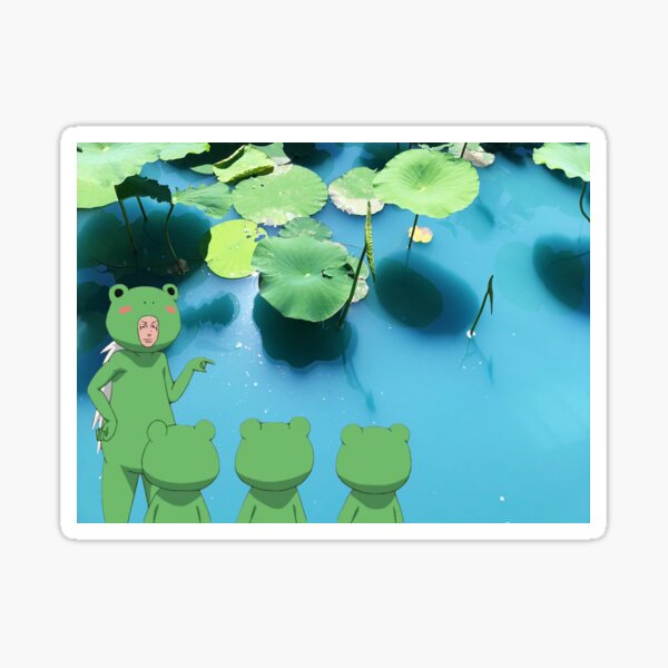 "frog students" Sticker for Sale by cindytdn | Redbubble