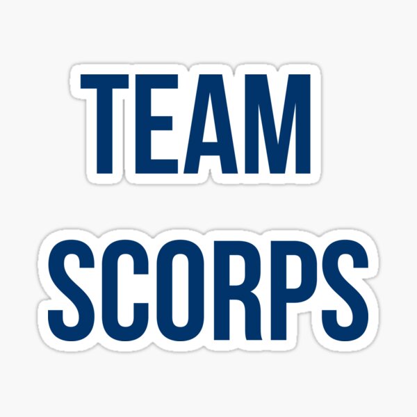 "Team Scorps" Sticker by rachpetes | Redbubble