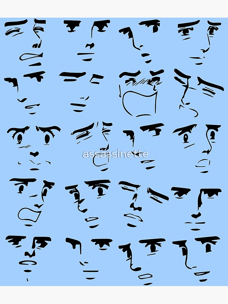 Yaranaika Various Faces Poster For Sale By Assassinette Redbubble