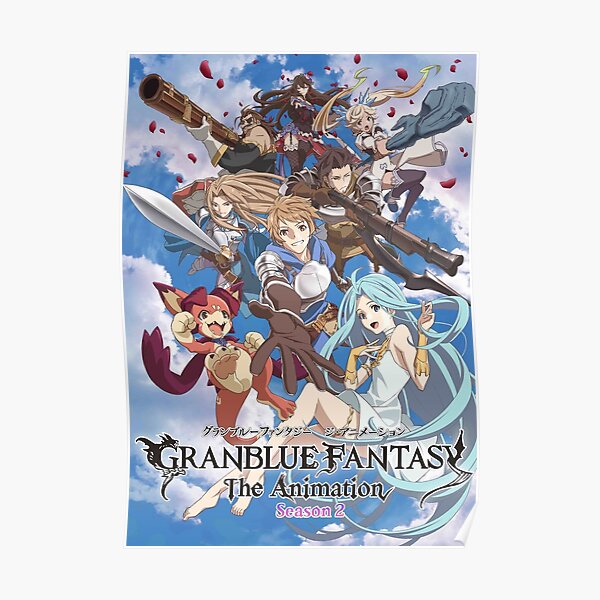 "Granblue Fantasy The Animation poster" Poster for Sale by fusudrama ...