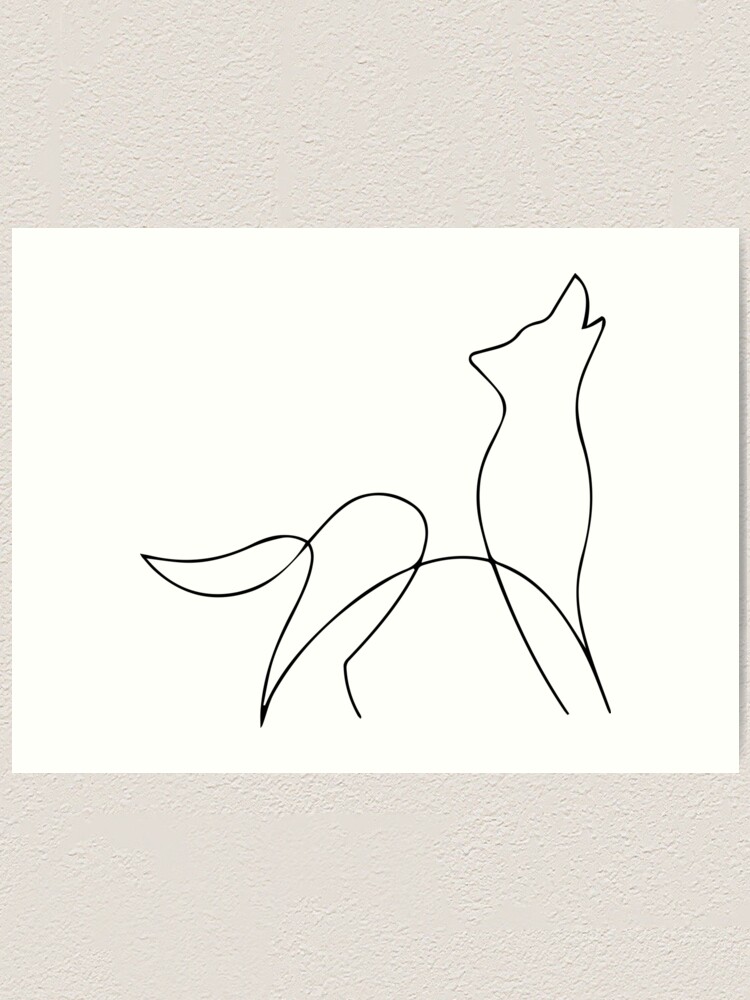 Dessin Au Trait Du Loup