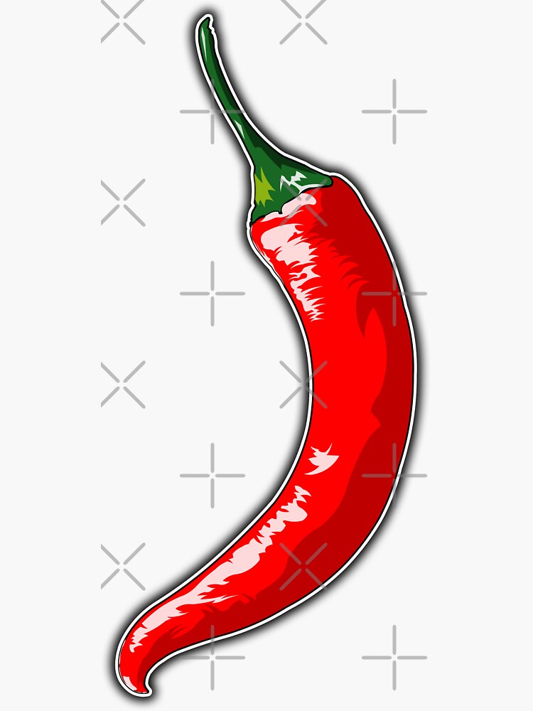 "Chili Pepper" Sticker for Sale by WorldEngine | Redbubble