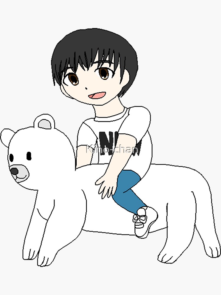 "TayNew Chibi set 4: New & Polar Bear" Sticker by Kino-chan | Redbubble