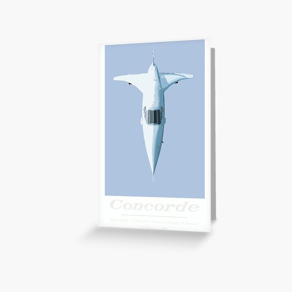"Concorde Transatlantic Flight Record" Greeting Card by Speedbirddesign ...