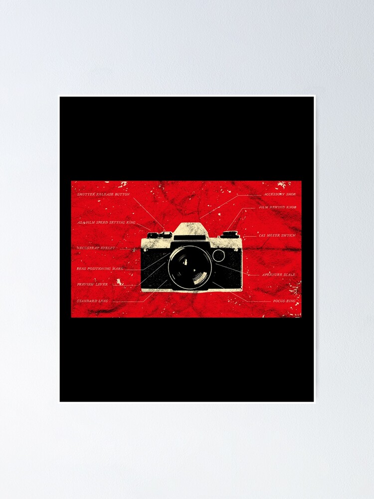 "Vintage Analog SLR Camera Anatomy Film Photographer Lens design ...