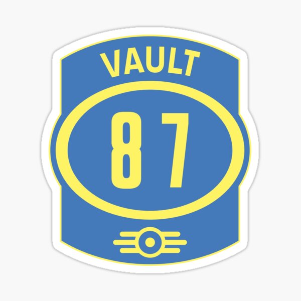 "Vault 87 - Fallout" Sticker for Sale by AllTheDesigns | Redbubble
