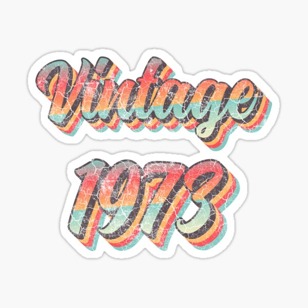 "1973" Sticker for Sale by vladocar | Redbubble
