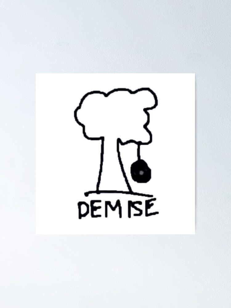"CallMeCarson - "DEMISE"" Poster for Sale by ironmaniac | Redbubble