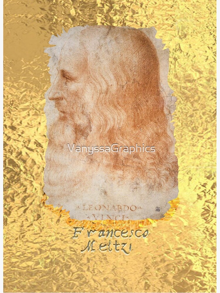 "Portrait of Leonardo da Vinci made by Francesco Melzi (ACCI) Gold ...