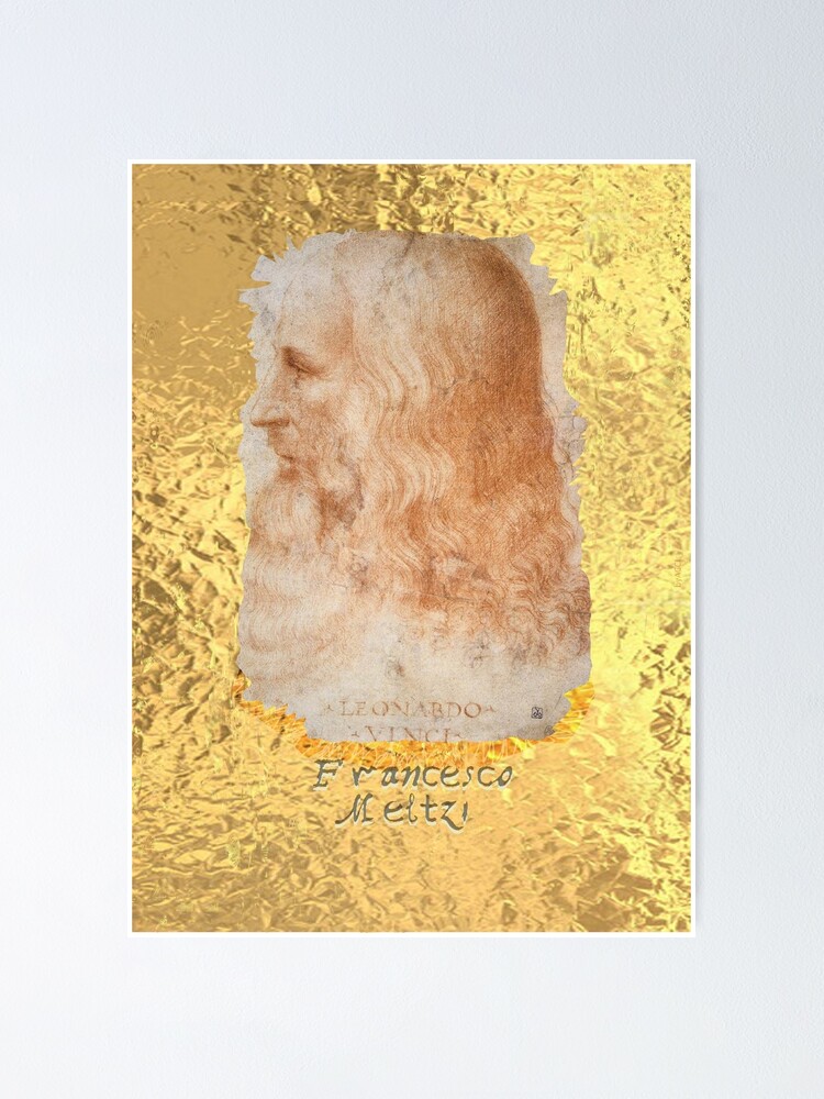 "Portrait of Leonardo da Vinci made by Francesco Melzi (ACCI) Gold ...