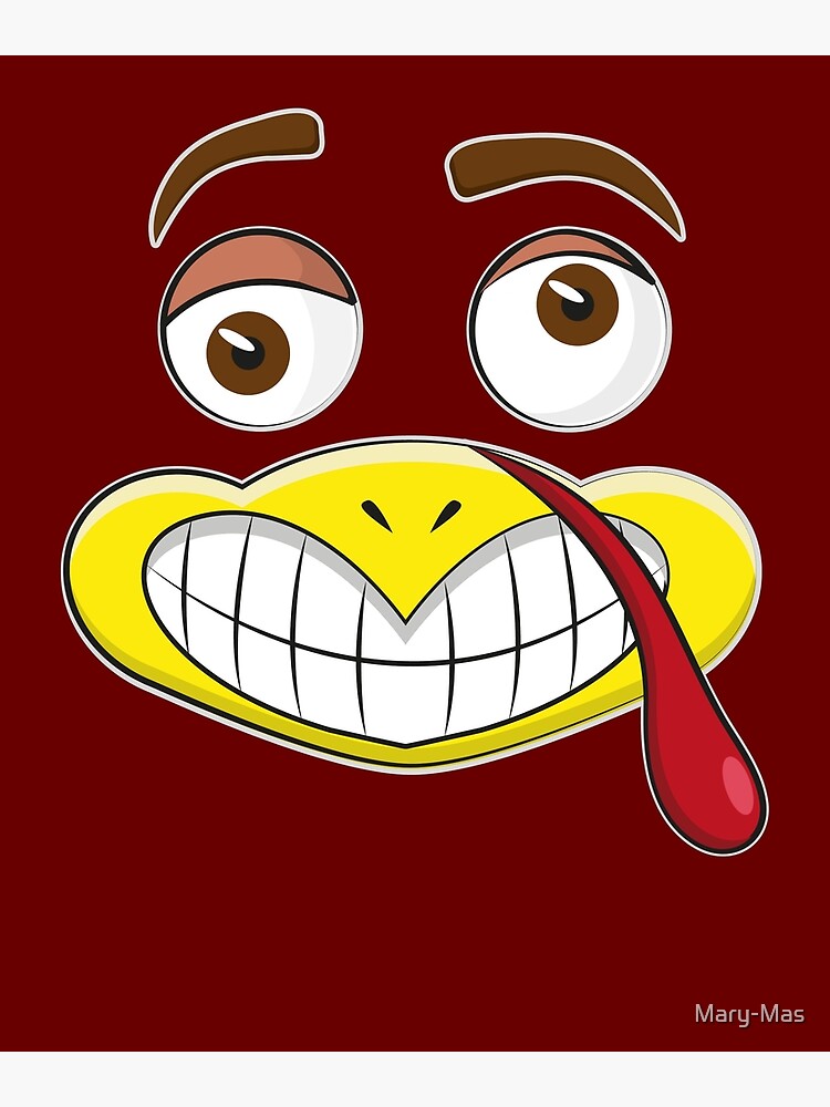 "Smiley Turkey Face" Art Print by Mary-Mas | Redbubble