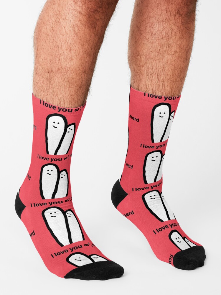 "nerd!" Socks for Sale by lovinqqsomeone | Redbubble