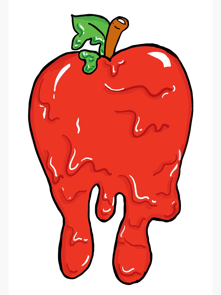"Apple Drip" Sticker for Sale by Valentihunter | Redbubble