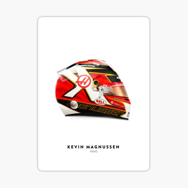 "Kevin Magnussen 2019 Helmet" Sticker for Sale by oxidised | Redbubble