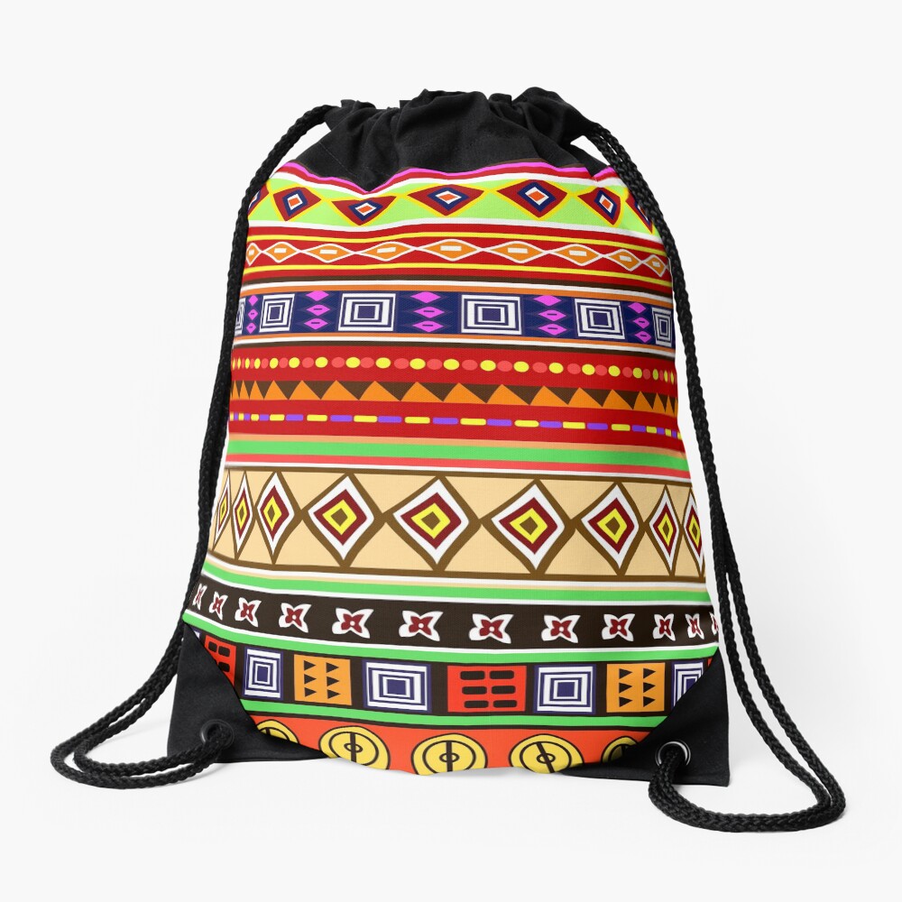 "African pattern" Drawstring Bag for Sale by artMoni | Redbubble