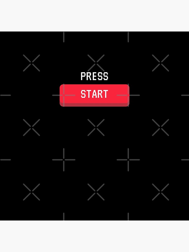 "Press Start Button Video Game Pop Culture Life" Poster for Sale by ...