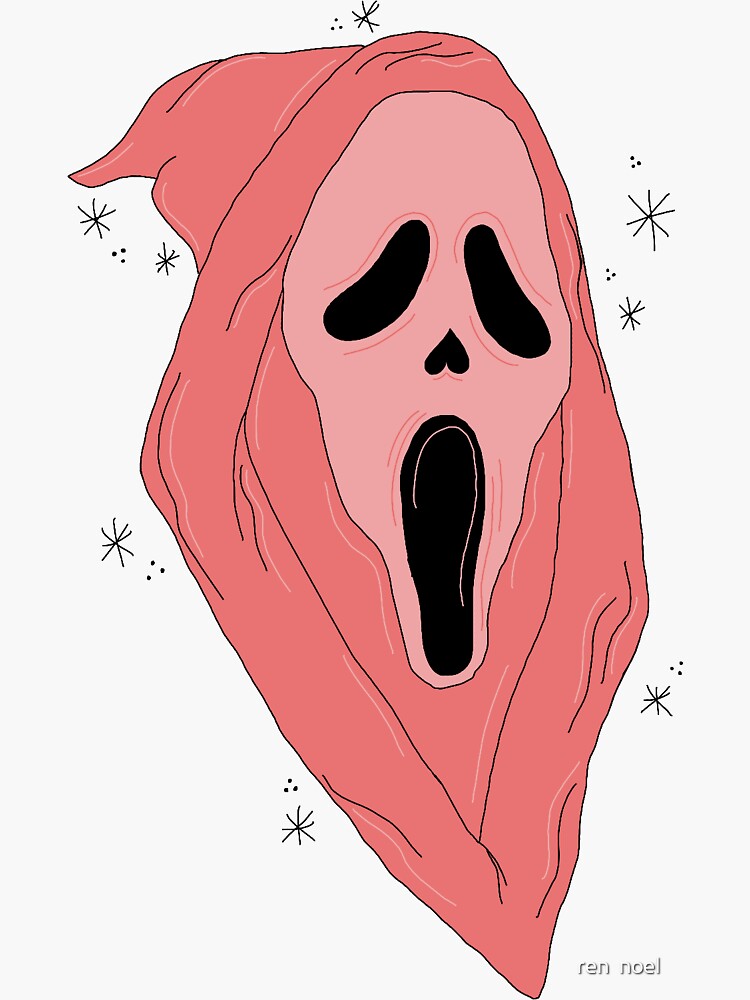 "Pink Scream" Sticker by laurenoell | Redbubble