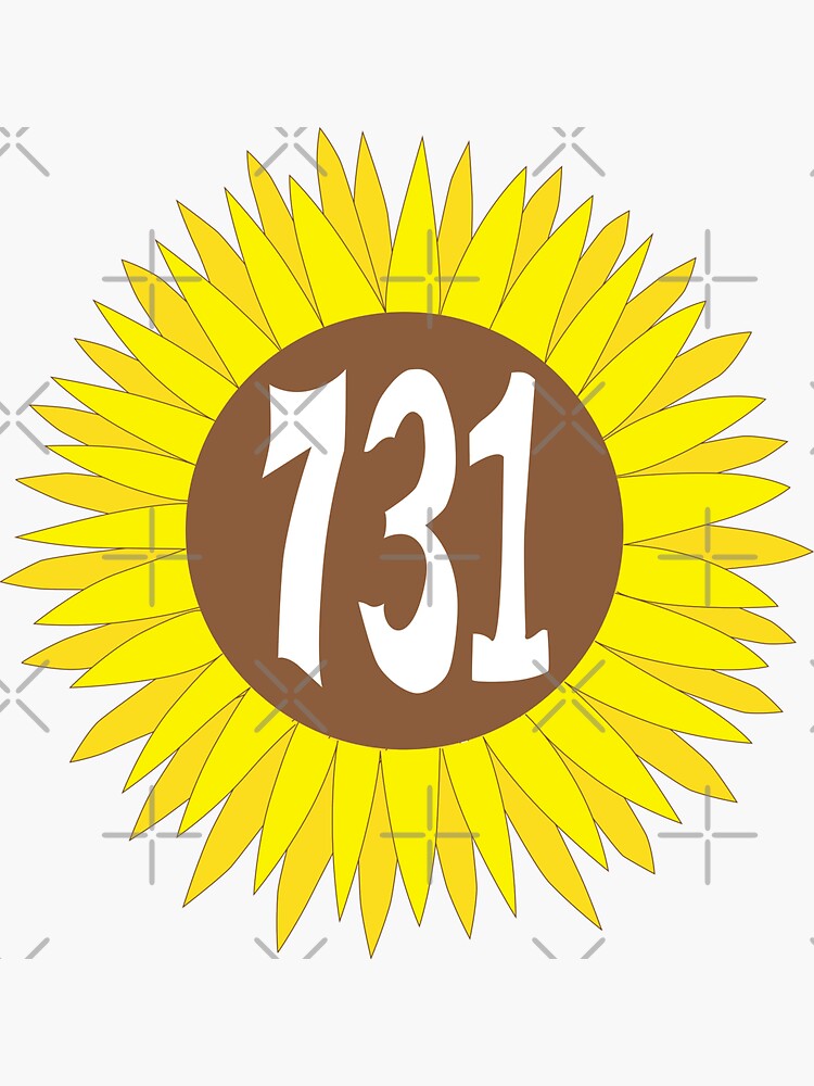 "Hand Drawn Tennessee Sunflower 731 Area Code" Sticker for Sale by ...