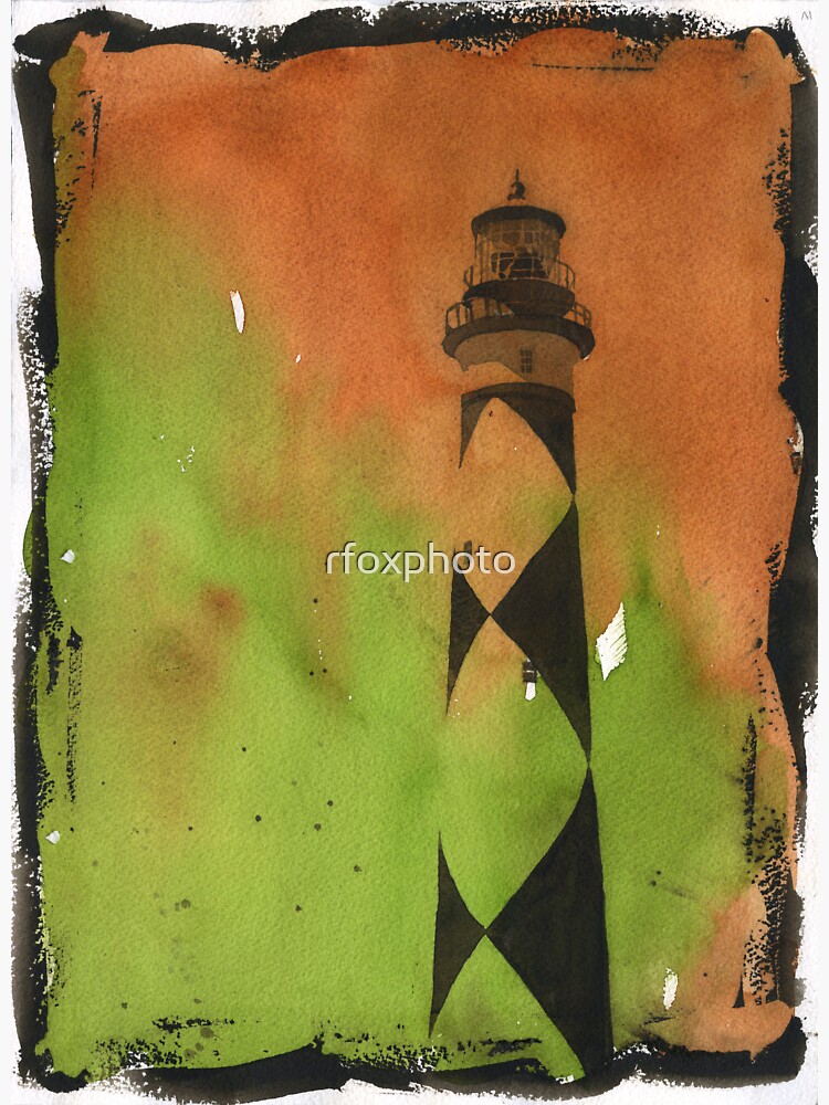 "Cape Lookout lighthouse on the Outer Banks, North Carolina. " Sticker ...
