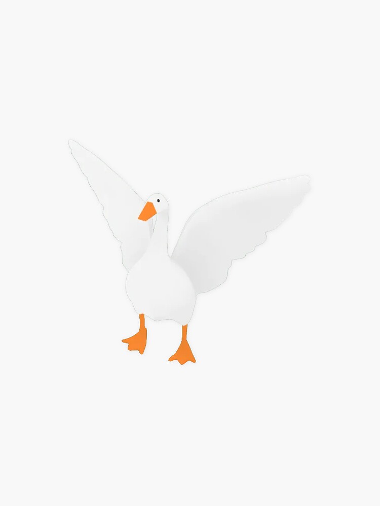 "Untitled goose game sticker" Sticker by KarapuZpUz | Redbubble