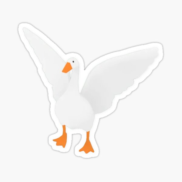 "Untitled goose game sticker" Sticker by KarapuZpUz | Redbubble