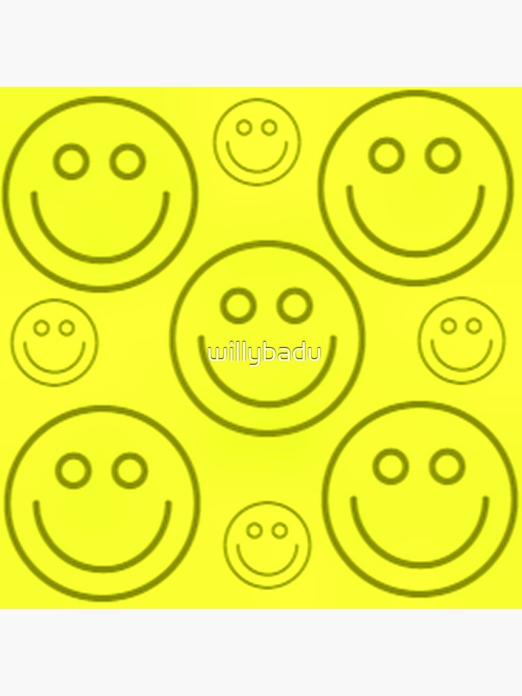 "Neon Yellow Rave Smiley Emoji Party" Sticker by willybadu | Redbubble