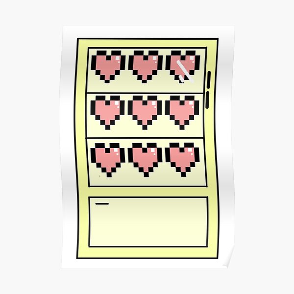 "? heart vending machine ?" Poster by arttheticc | Redbubble