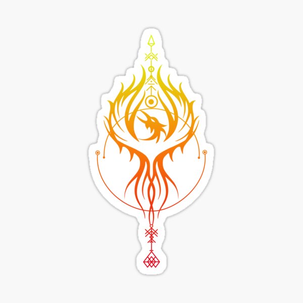 "Phoenix" Sticker for Sale by EvieWoj | Redbubble