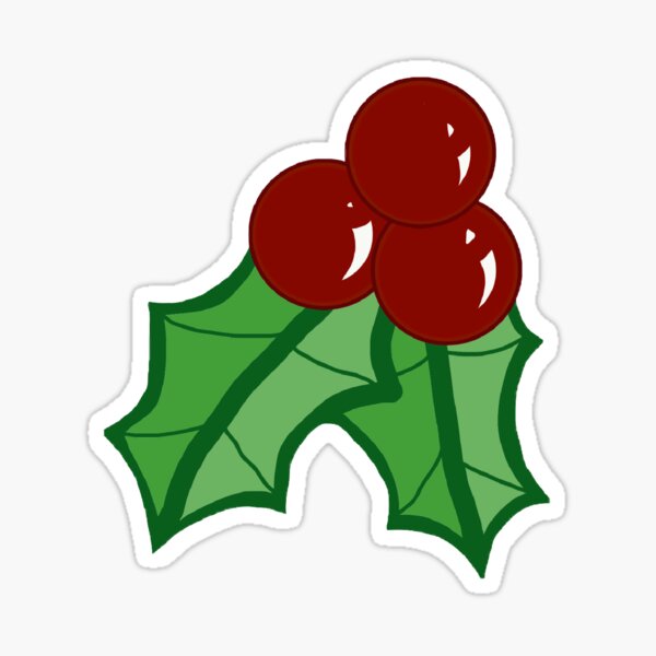 "Animated holly" Sticker for Sale by Pickmeh | Redbubble