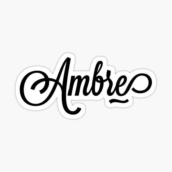 "Amber" Sticker for Sale by ElephantRank | Redbubble