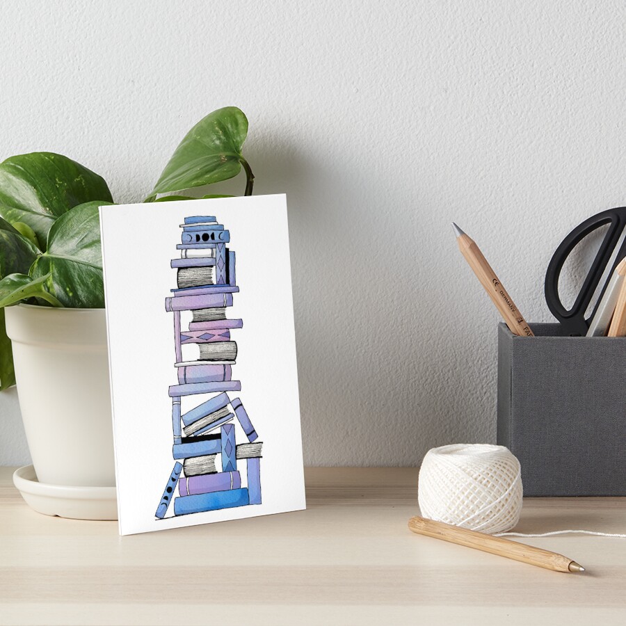 "Giant Book stack" Art Board Print for Sale by Sophie-Ljubicic | Redbubble