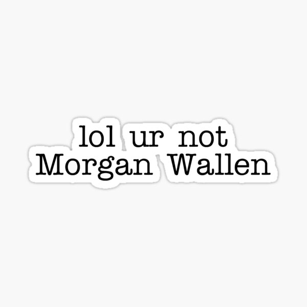 Morgan Wallen Stickers | Redbubble